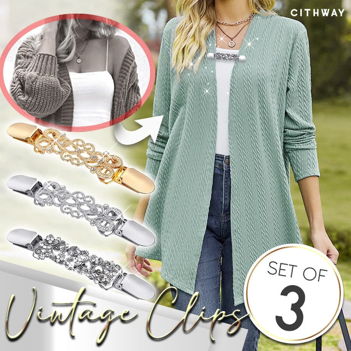 High-Fashion Retro Cardigan Safety Clips – welfareis