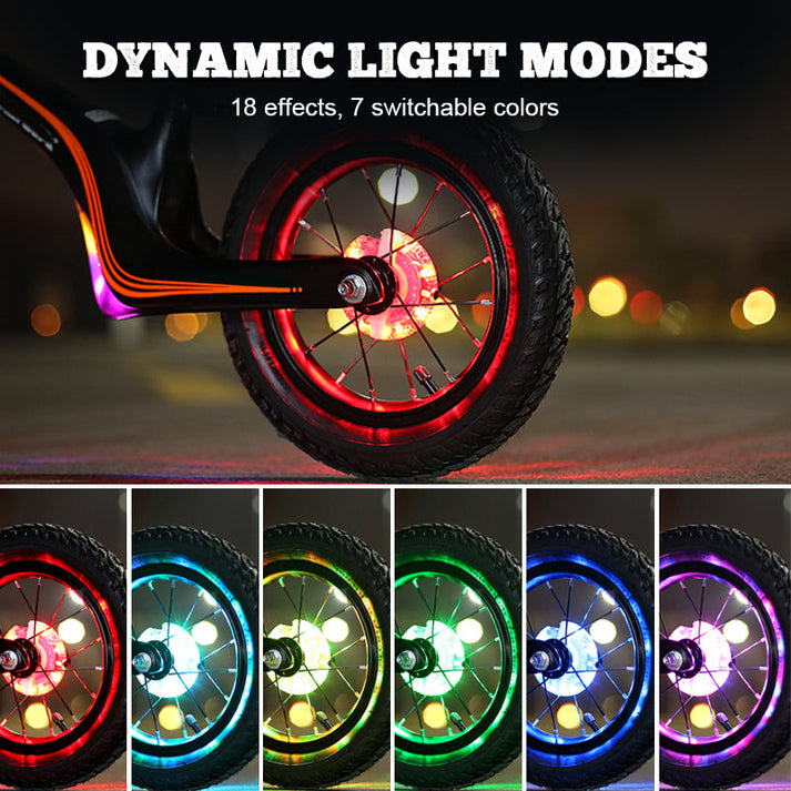 🌃Light Up the Night 🚴 Colorful Bike Wheel Hub Light – welfareis